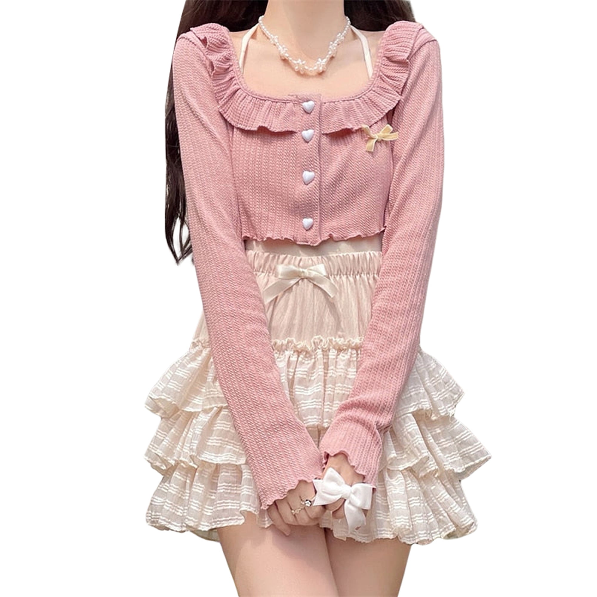 Click here for Gupgi Women Lace Trim Tiered Lolita Shorts Ruffle... prices