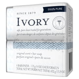 Ivory Clean Pure Safe Bar Soap Original Scent 4 Count 4 Ounce Each for ...