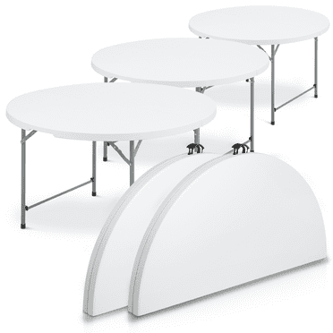 Free Shipping! Magshion 5.5FT Round Folding Table, Heavy Duty Plastic ...