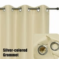 Outdoor Curtain Cream 110"W x 95"L (Pack of 1) - Walmart.com