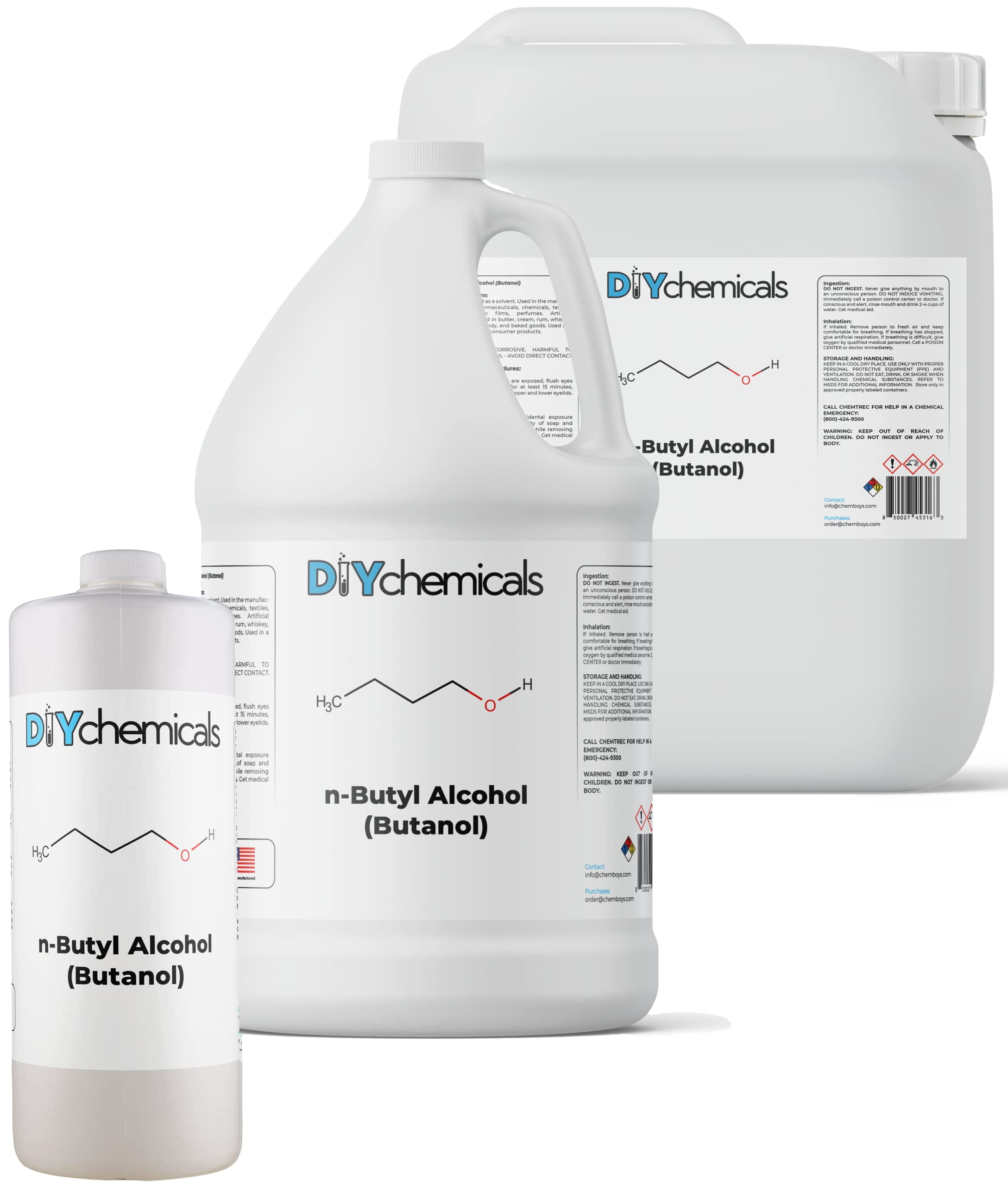 DIYChemicals N-Butyl Alcohol | 1-Butanol | High Purity | Half Gallon ...