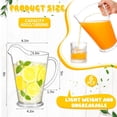 6 Pcs 60oz Plastic Water Pitchers Clear Beer Pitchers for Party ...