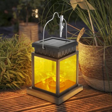 Solar Lanterns Outdoor Hanging Metal Vintage Lantern Warm White Solar ...