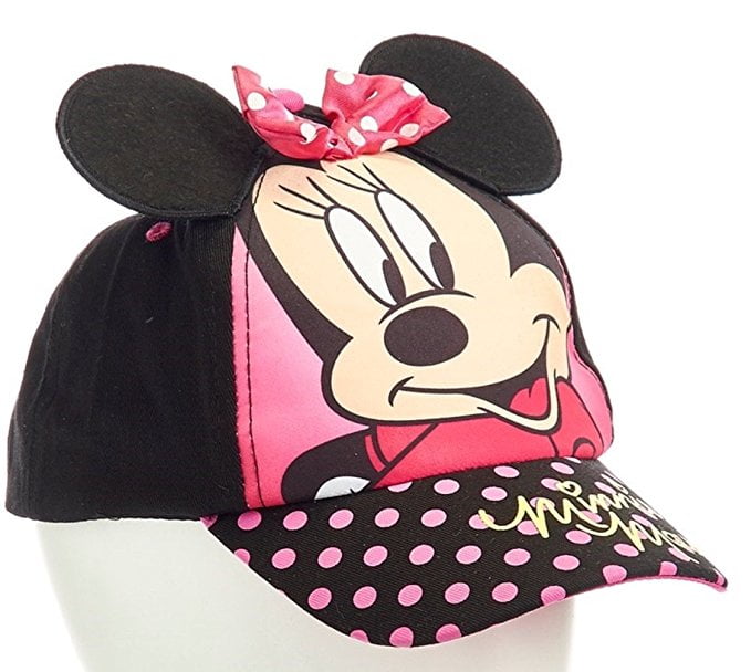 Baseball Cap - Disney - Minnie Mouse Black 3D Ears Youth/Kids Size Hat ...