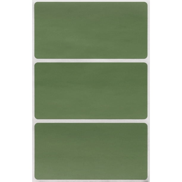 Royal Green Rectangular Color Coding Stickers Name Tag Labels 4" x 2 ...