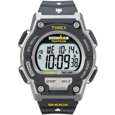 TIMEX Men's IRONMAN Classic 100 44mm Watch – Black & Silver-Tone Case ...