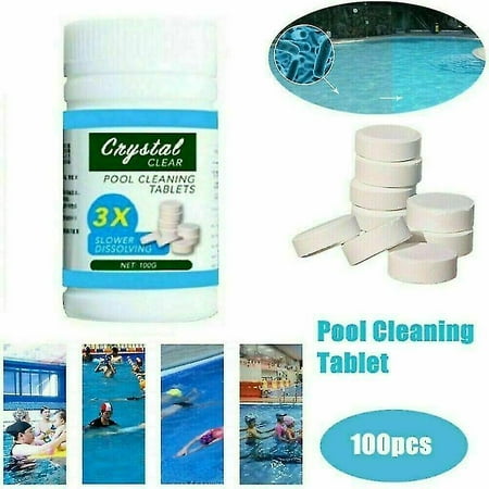 Ssxjv 100g Tablets Pool Cleaning Tablet Floating Chlorine Hot Tub ...