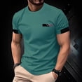 DAFPZW Men's Color Block Short Sleeve Tee Shirts Casual Crewneck T ...