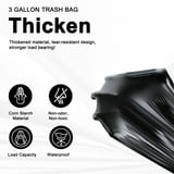 YUSS 3 Gallon Trash Bags, Black Small Garbage Bags for Bathroom ...