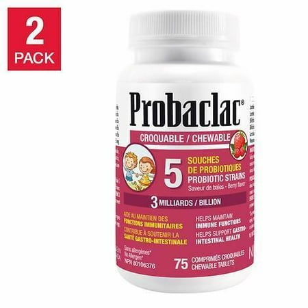 Probaclac Chewable Probiotics with Vitamin C for Children - 5 Strains ...