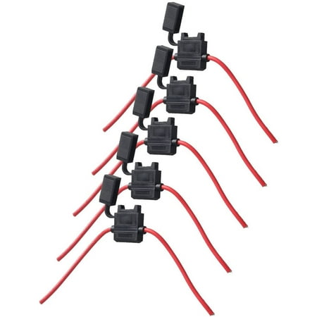 HOUTBY 5Pcs 12 Gauge ATC Fuse Holder Box In-Line AWG Wire Cable Copper ...