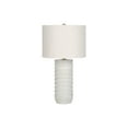 Transitional 28" Cream Resin Table Lamp with Ivory/Cream Shade ...