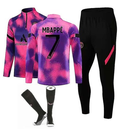 Mbappe Psg Jersey, Paris Team Long Sleeve-mbappe-7, Paris Team Third ...