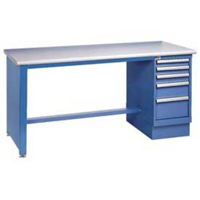 Lista 253846 Square Plastic Pedestal Workbench with 4 Drawers - 60 x 30 ...