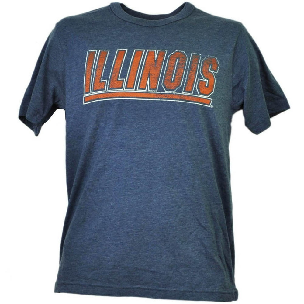 Tee Shirt University - NCAA Illinois Fighting Illini Navy Blue Tshirt ...