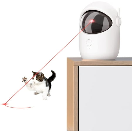 Cat Automatic Laser Pointer Toy ,3 Modes Interactive Spaceman with USB ...