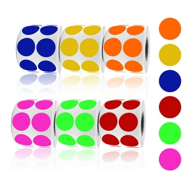 Color Round Labels 2 inches (50mm) - Circle Dot Stickers Pastel Purple ...