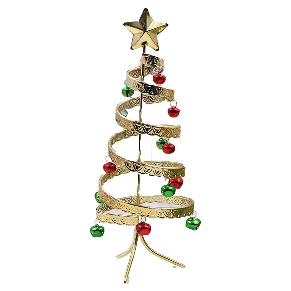 Tabletop Spiral Gems Christmas Tree Metal Table Top Tree Home tabletop-spiral-gems-christmas-tree-metal-table-top-tree-home