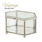 Home Details Vintage Mirrored Bottom Diamond Shape Unisex Glass ...