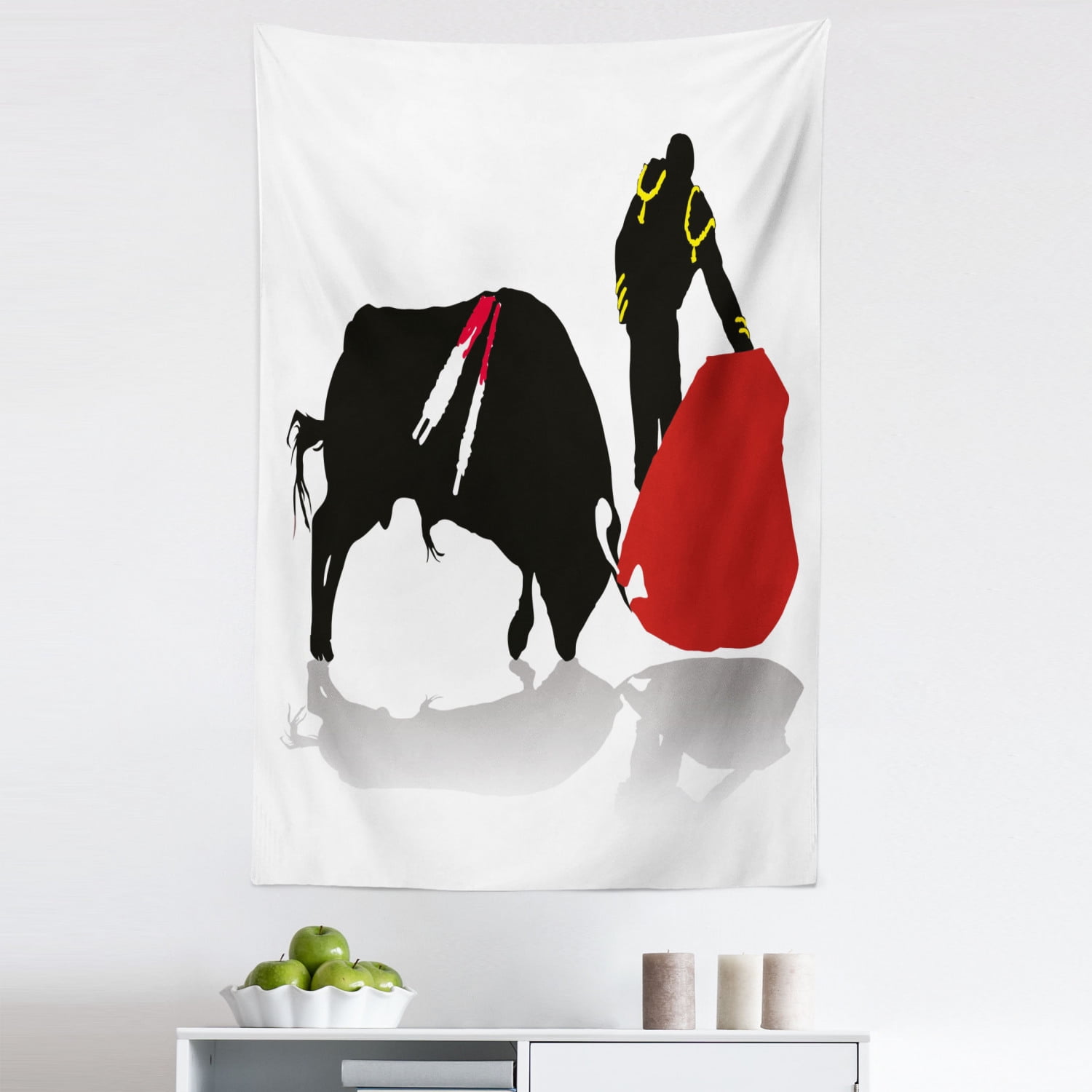 Spanish Tapestry, Bullfighter in Action Arena Matador Historical Sports ...