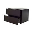 HomeRoots Office Modern Wenge Nightstand - Walmart.com