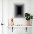 Black Gradient Squares Canvas Wall Art for Living Room, Softness Layers ...