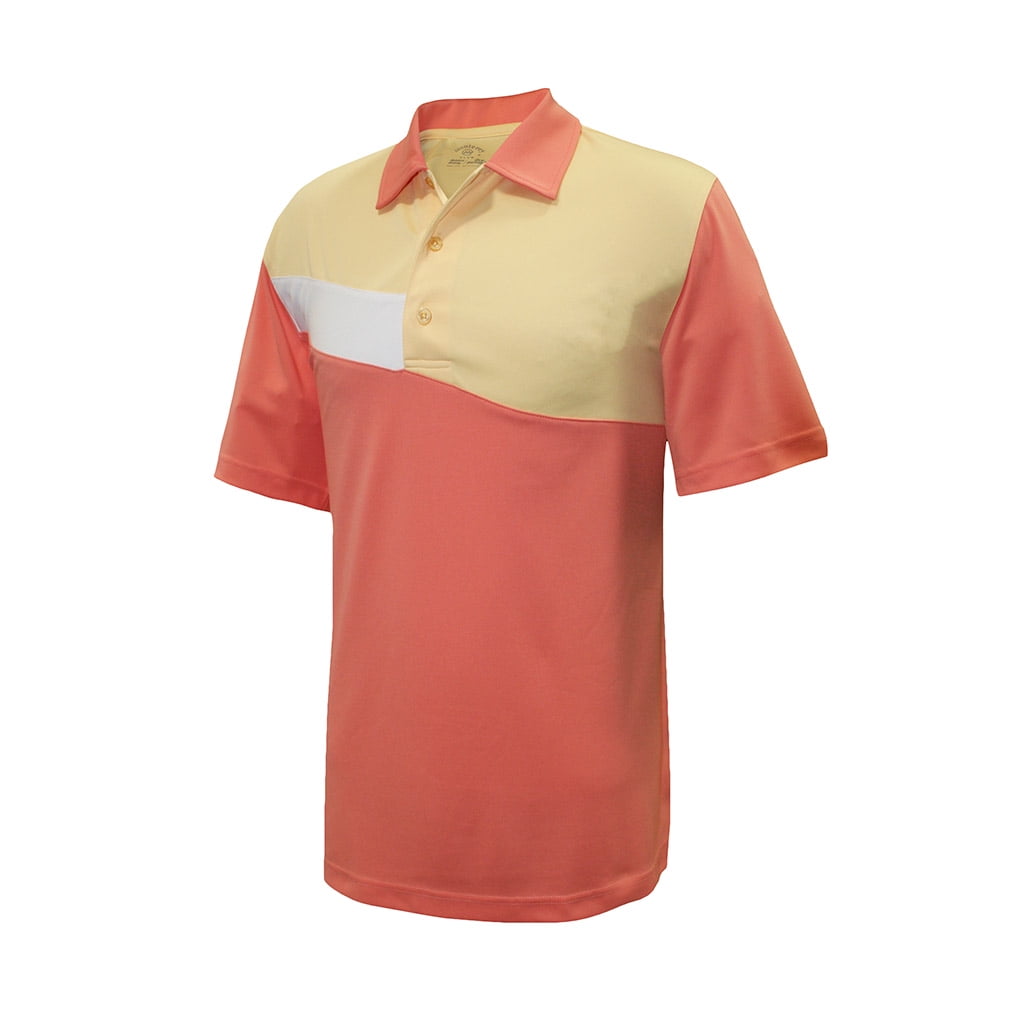 Monterey Club Men's Vapor Flash Colorblock Golf Polo Shirt #1193 ...