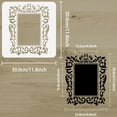 1Pc Photo Frame Stencil Square Painting Stencil Vintage Floral Pattern ...