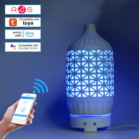 Smart Tuya Wifi Essential Oil Diffuser Compatible With & Home Ceramic ...