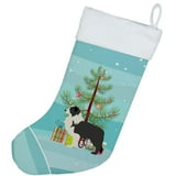 Carolines Treasures BB2941CS Black Border Collie Merry Christmas Tree ...
