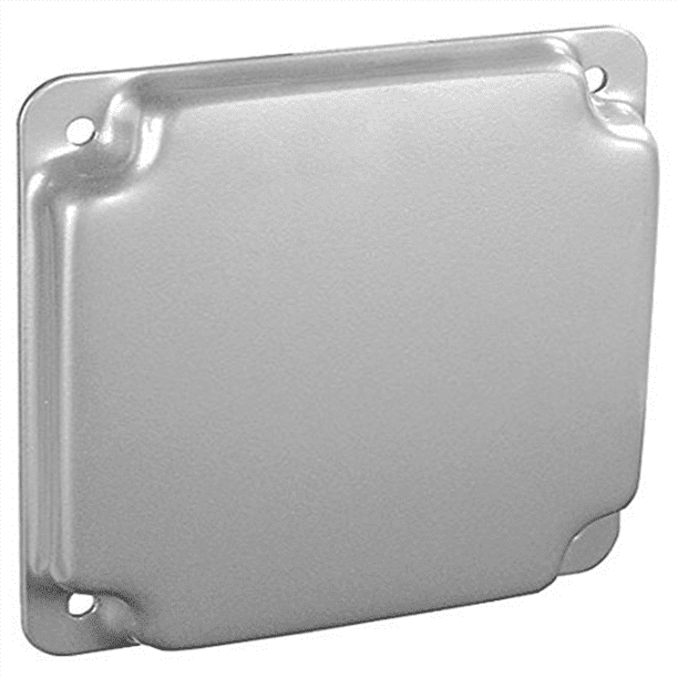 4 Inch Square 1/2 Inch Raised Blank Industrial Surface Cover - Walmart.com