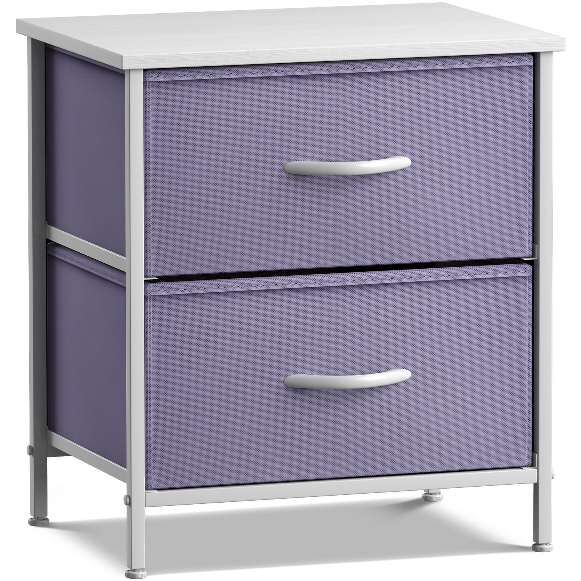 Click here for Sorbus 2 Drawers Nightstand Chest End-Table - Purp... prices
