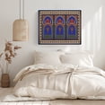 Archway Columns Canvas Print Wall Art, Vintage Ethic Traditional Blue ...
