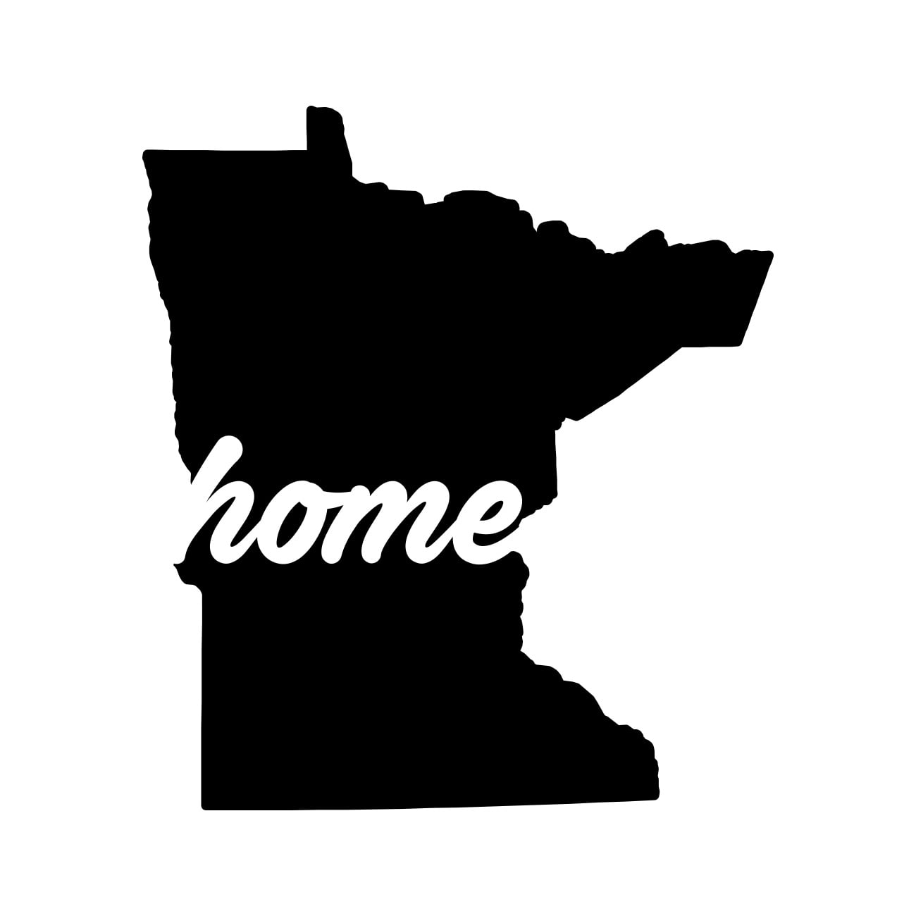 Minnesota Home Sticker Decal Die Cut - Self Adhesive Vinyl ...
