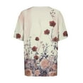 HOWPAY Womens T Shirts Graphic Funny Boho Floral Short Sleeve V Neck ...