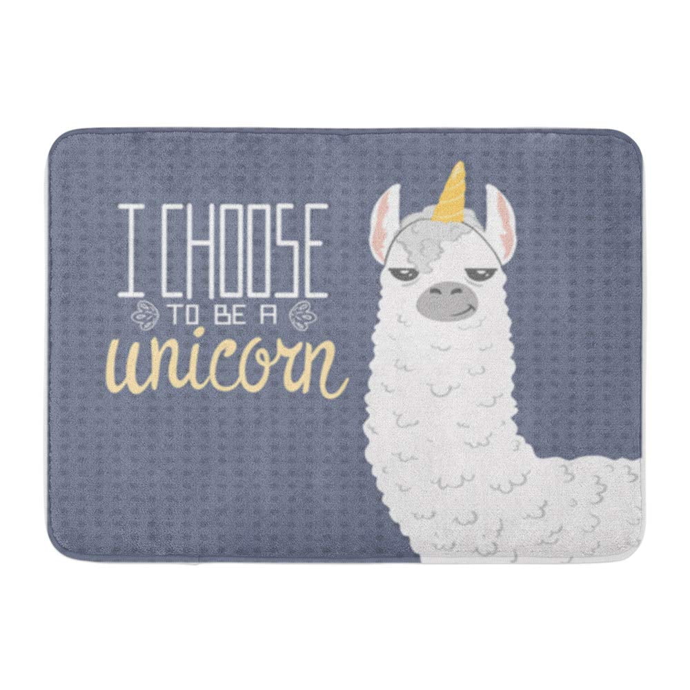 SIDONKU Cute Cartoon Lama Alpaca Unicorn Hornpolka Dot Hand Drawn ...