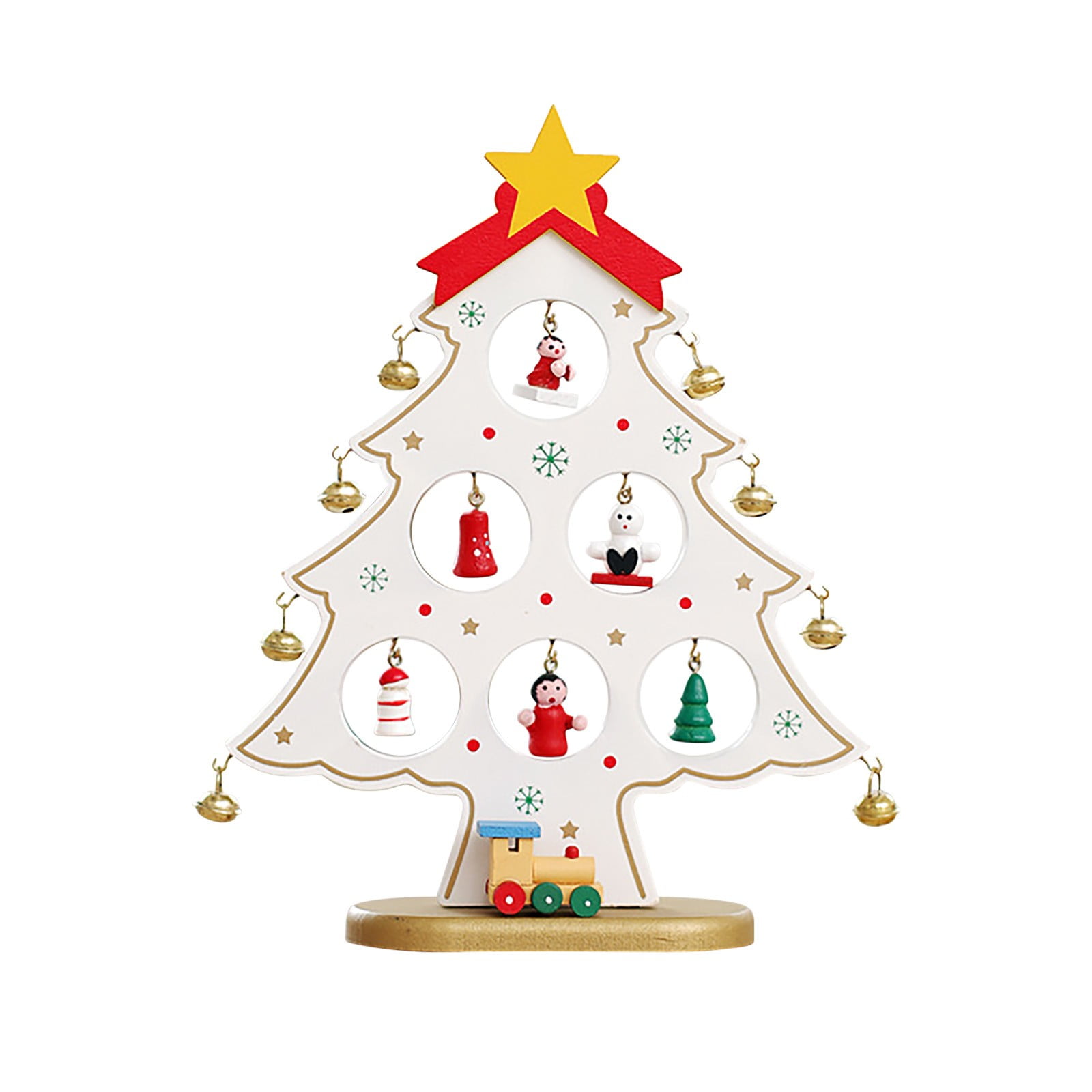 Artificial Christmas Tree DIY Mini Christmas Tree Desktop Wooden ...