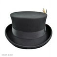 Deadman Wool Felt Top Hat - L - Black - Walmart.com