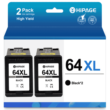 HP 64XL Ink Cartridge for Envy 7858, 7855, 7155, 6255, 7120, 7158 ...