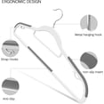 60 Pack Heavy Duty Plastic Hangers, Non Slip Clothes Hangers with ...
