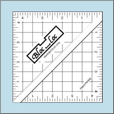 Bloc Loc~Half Square Triangle Ruler Set #6~ 2.5''and 4.5'' Acrylic ...