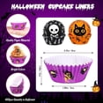 450pcs Halloween Cupcake Liners, Ghost Pumpkin Spider Baking Cups ...