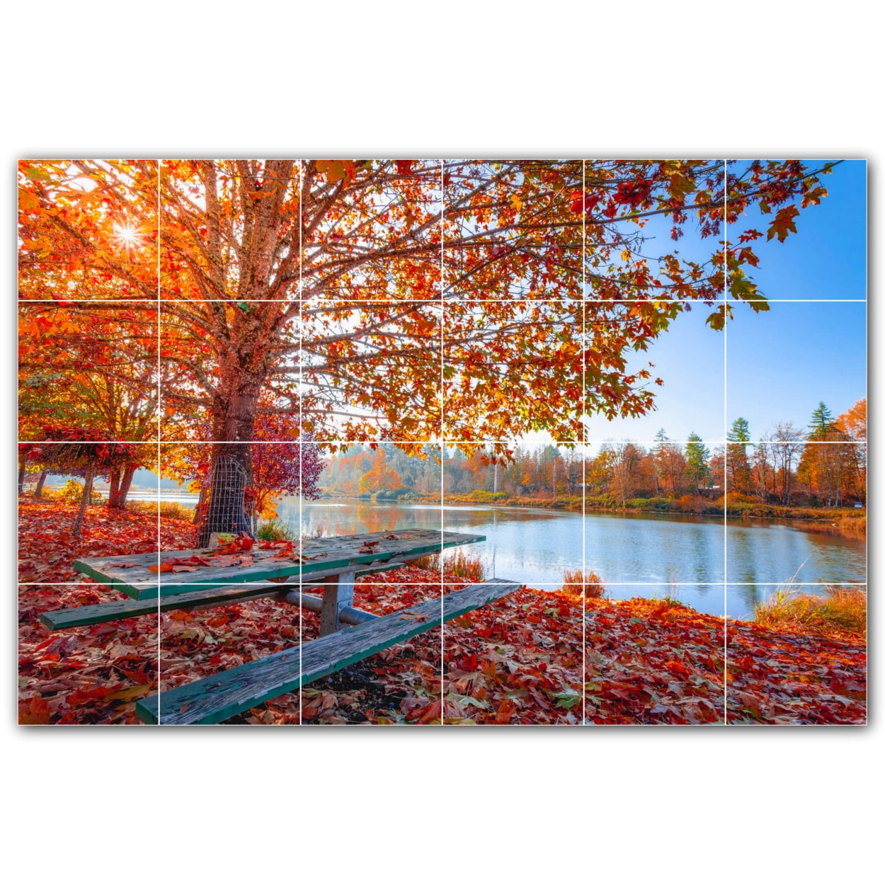 Picture-Tiles.com: Autumn Ceramic Tile Wall Mural WAL500021-64L. 48"W x ...