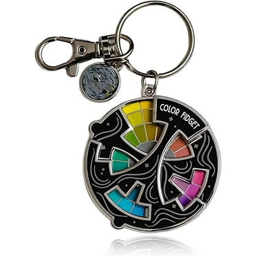 Color Wheel Enamel Pin - Movable Spinning Artist Badge - Unique Artsy ...