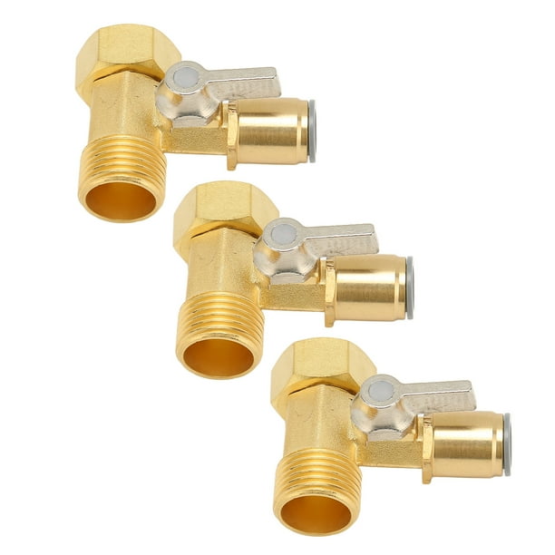 Garden Hose Adapter,3Pcs 3 Way Valve Brass Hose Splitter Valve Adapter ...