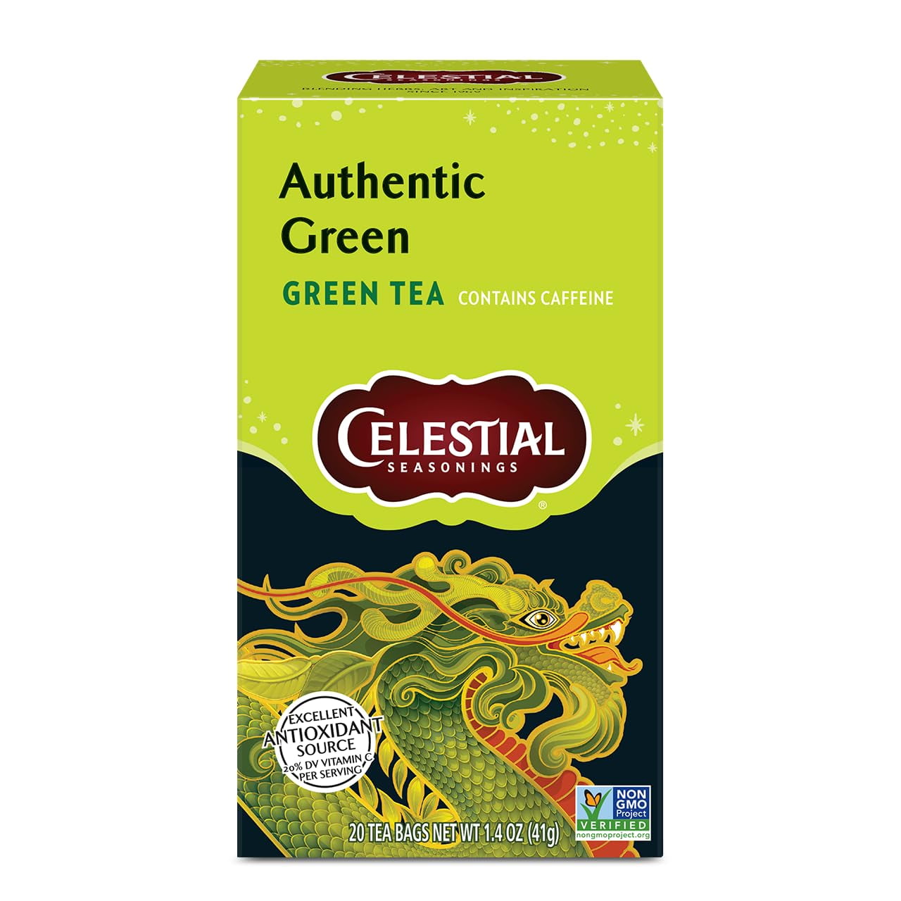 Té verde auténtico de Tea Celestial Seasonings, 20 bolsitas | Walmart ...