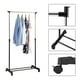 Ktaxon Adjustable Rolling Garment Rack Single Hanging Bar Clothes ...