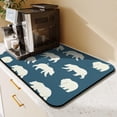 Astronaut Bear Coffee Mat 4-Layer Drying Pad, Playful Bear in the ...