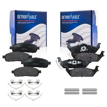 Detroit Axle - Front & Rear Ceramic Brake Pads Replacement for 2012 ...
