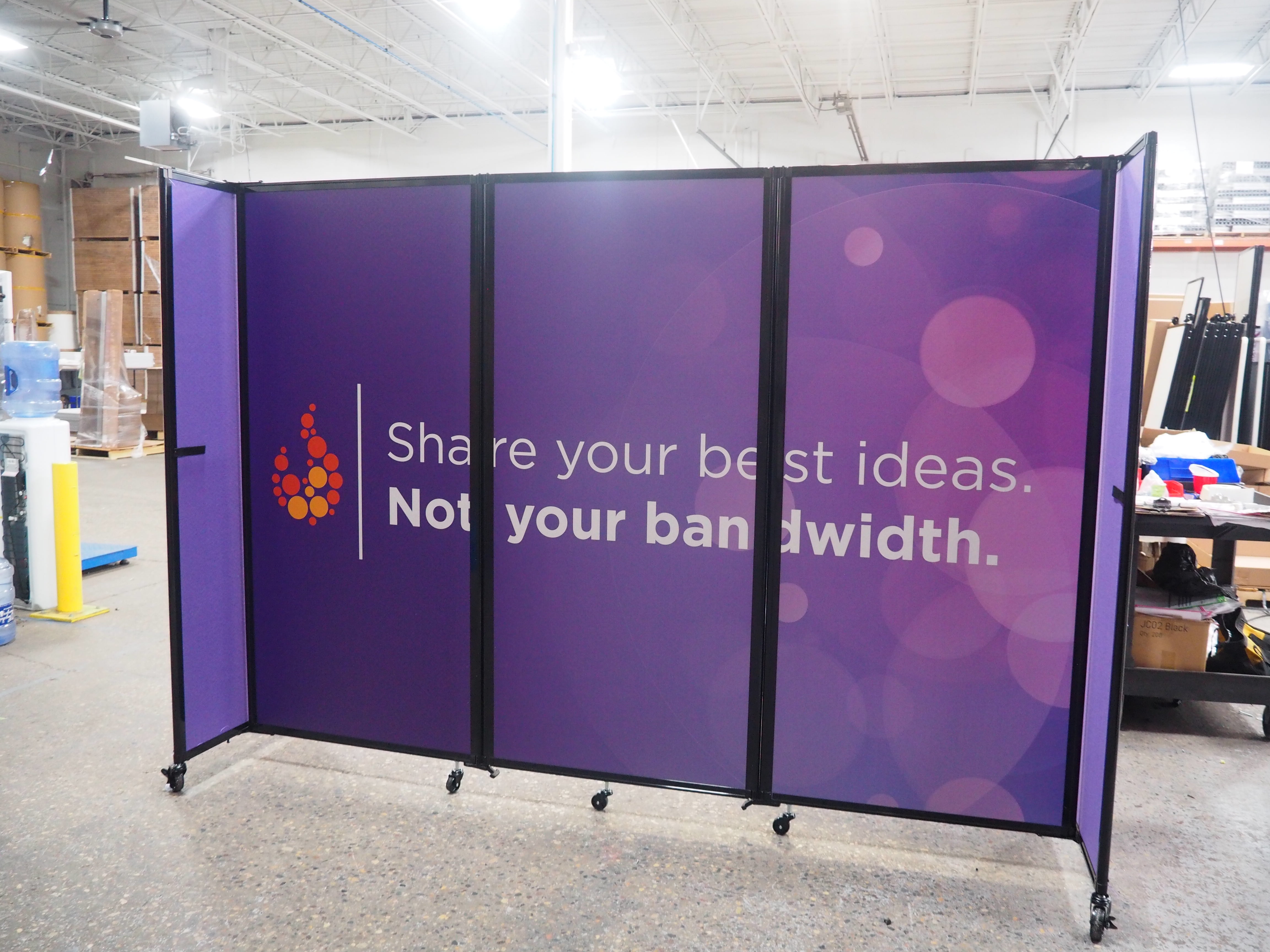 Buy Room Divider 360 Folding Portable Partition - Fabric Online at ...